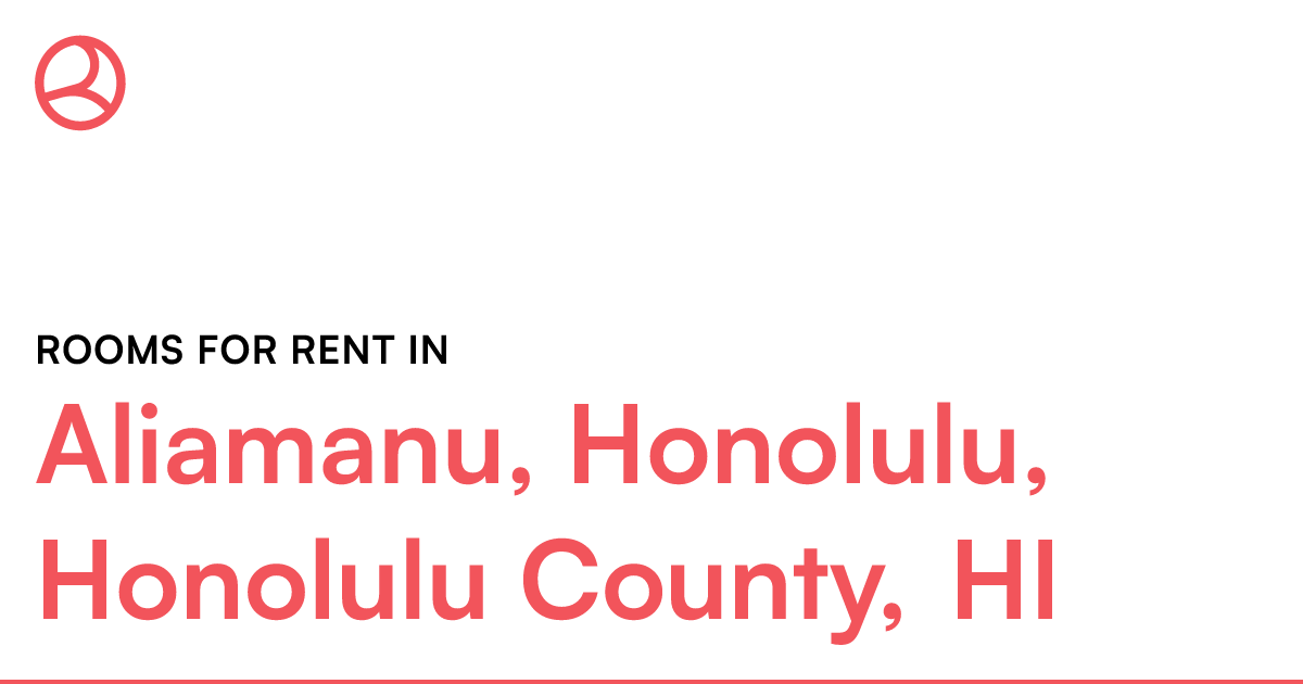 Aliamanu, Honolulu, Honolulu County, HI Rooms for Ren... – Roomies.com