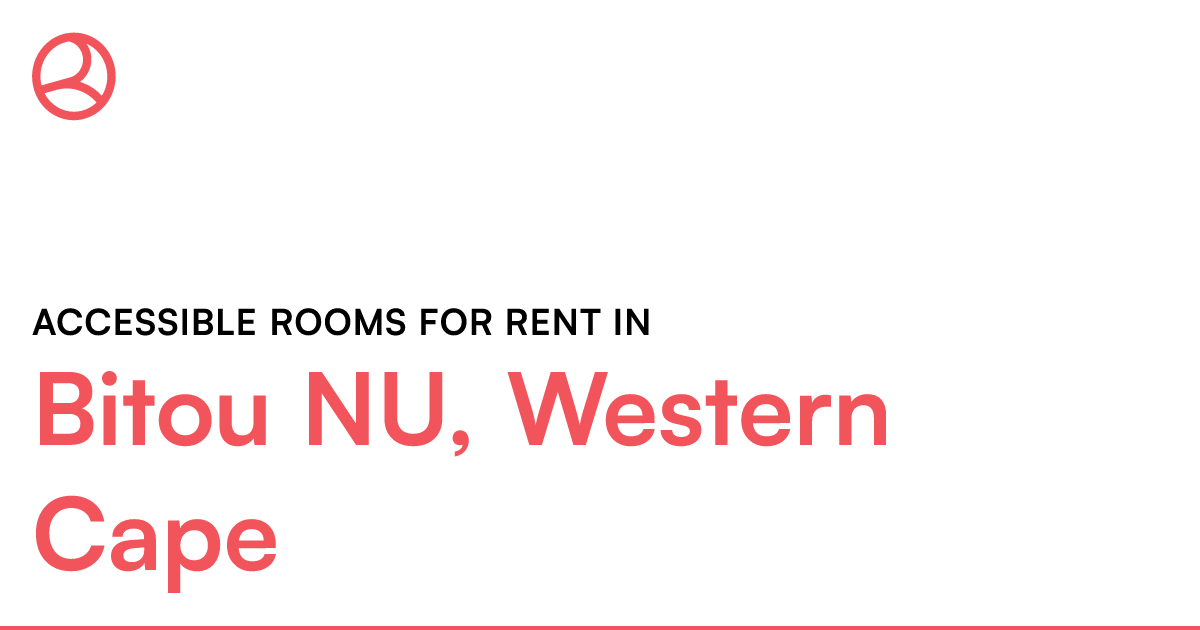 Bitou NU, Western Cape Accessible rooms for rent – Roomies.co.za