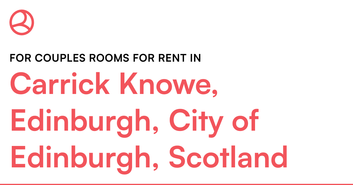 Carrick Knowe, Edinburgh, City of Edinburgh, Scotla... – Roomies.co.uk