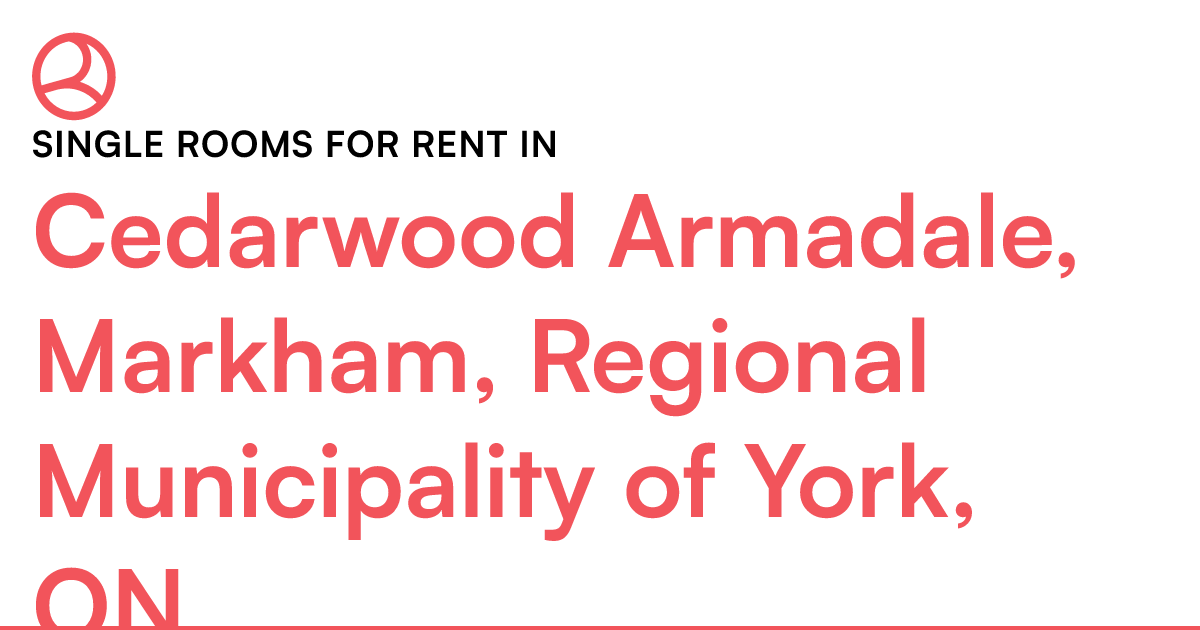 Cedarwood Armadale, Markham, Regional Municipality of... – Roomies.ca