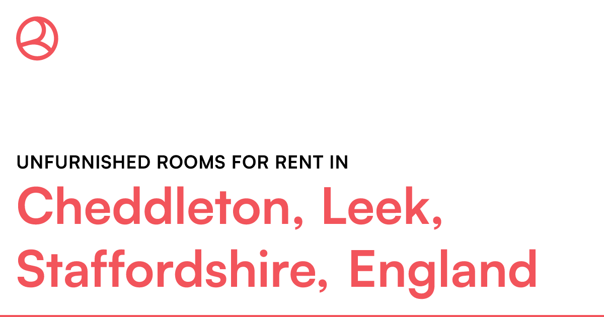Cheddleton, Leek, Staffordshire, England Unfurnishe... – Roomies.co.uk