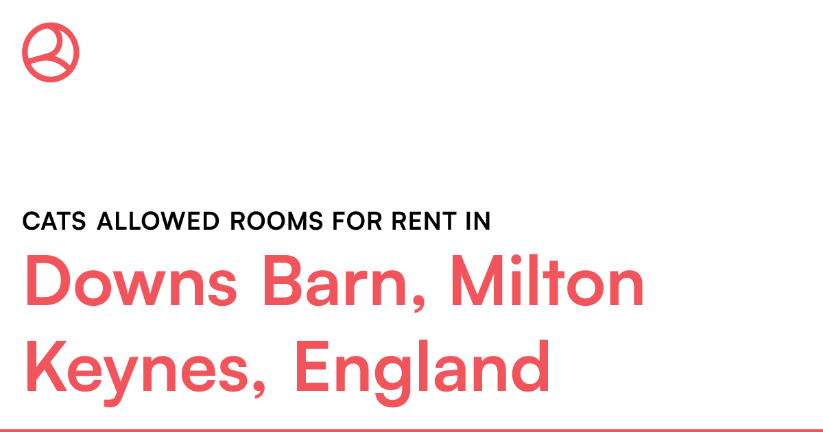 Downs Barn, Milton Keynes, England Cats allowed roo... – Roomies.co.uk