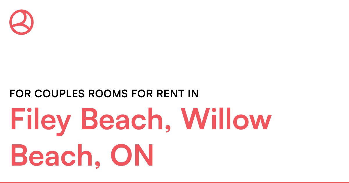 Filey Beach, Willow Beach, ON For couples rooms for re... – Roomies.ca
