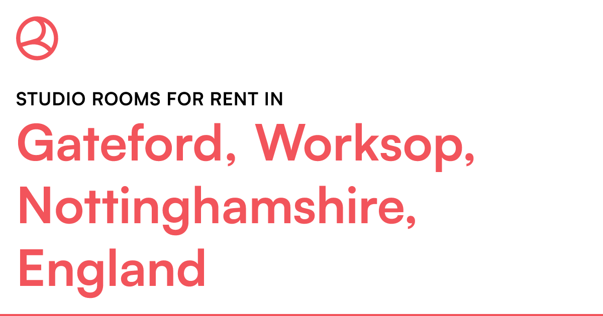 Gateford, Worksop, Nottinghamshire, England Studio... – Roomies.co.uk