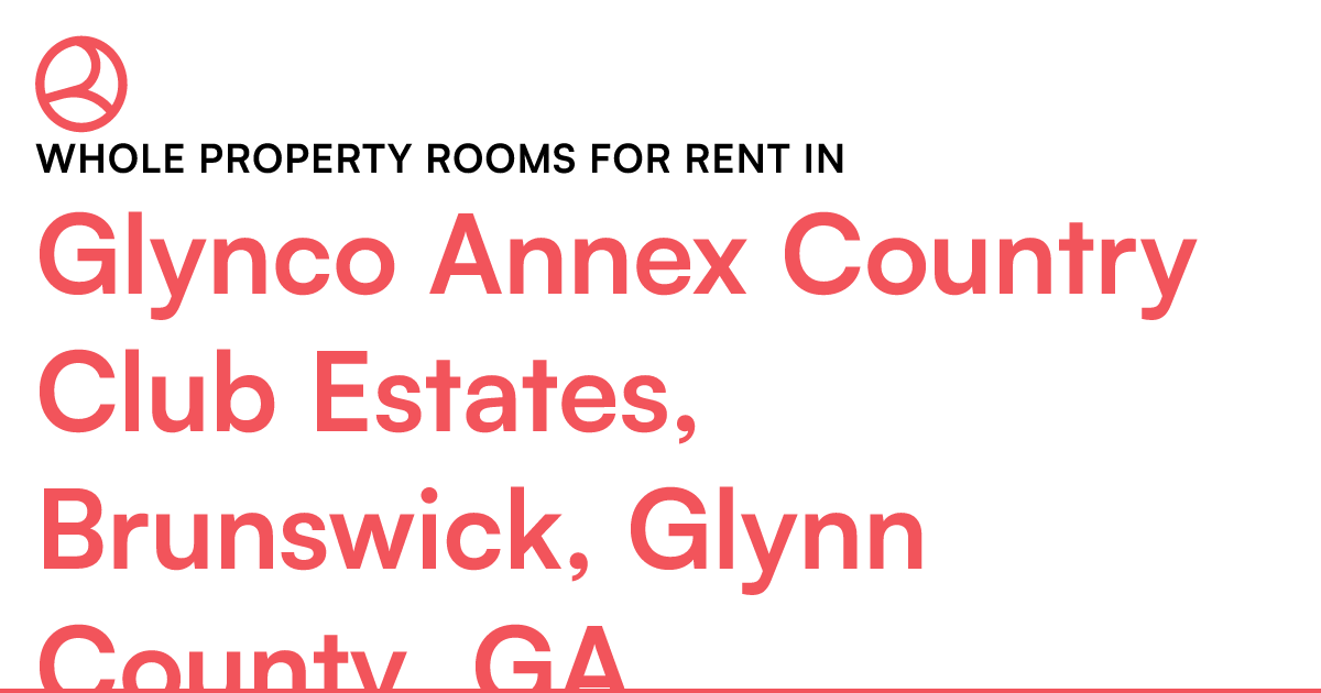 Glynco Annex Country Club Estates, Brunswick, Glynn C... – Roomies.com