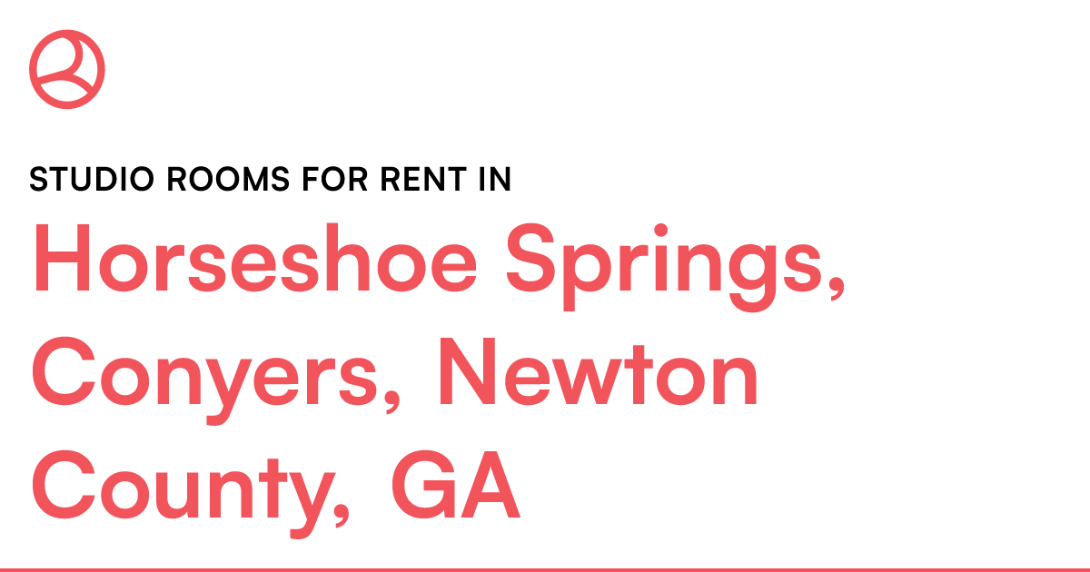 Horseshoe Springs, Conyers, Newton County, GA Studio... – Roomies.com
