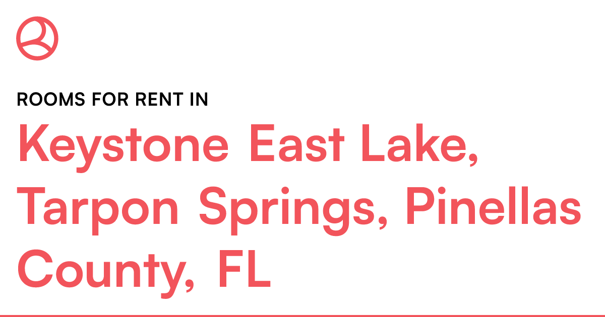 Keystone East Lake, Tarpon Springs, Pinellas County,... – Roomies.com