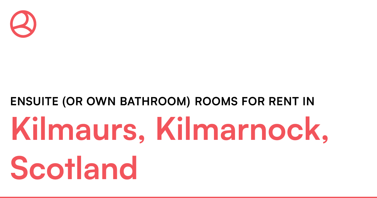 Kilmaurs, Kilmarnock, Scotland Ensuite (or own bath... – Roomies.co.uk