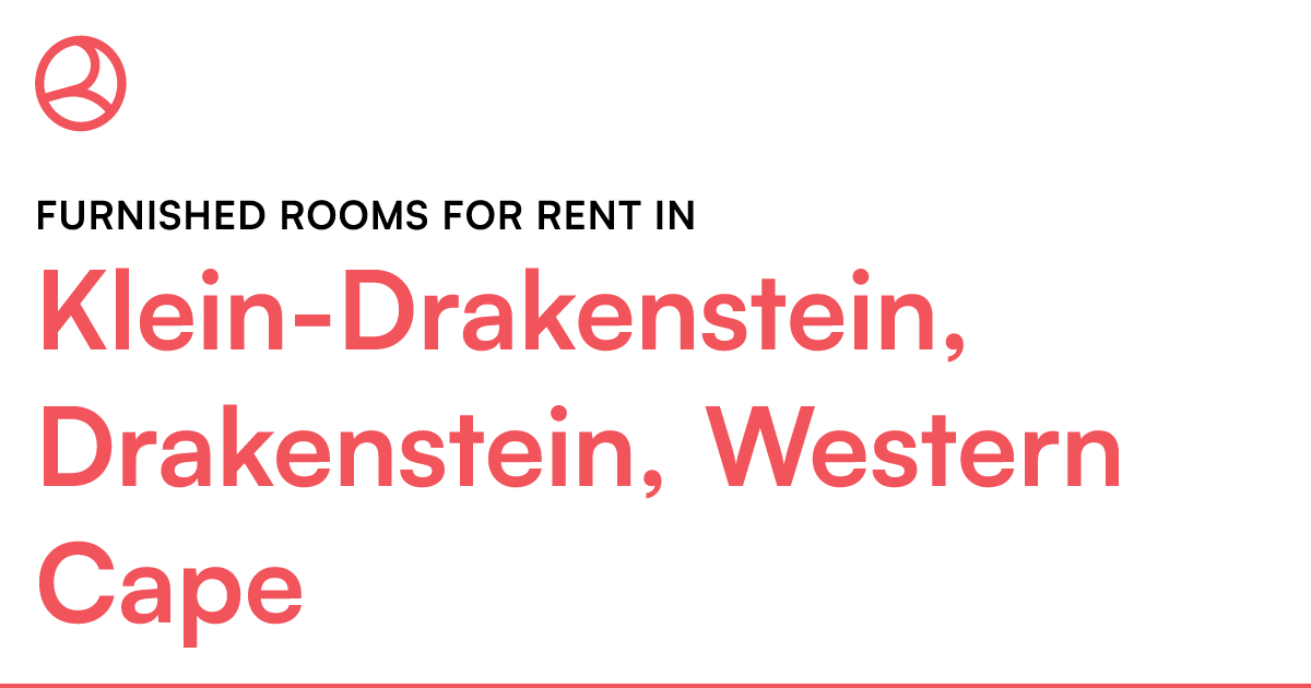 Klein-Drakenstein, Drakenstein, Western Cape Furnis... – Roomies.co.za