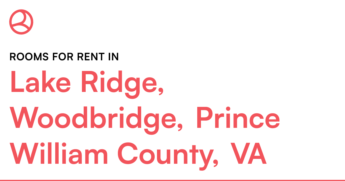 Lake Ridge, Woodbridge, Prince William County, VA Roo... – Roomies.com