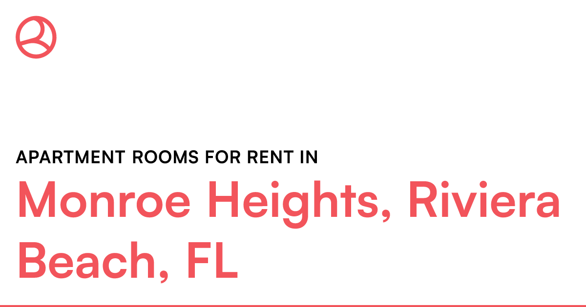 Monroe Heights, Riviera Beach, FL Apartment rooms for... – Roomies.com