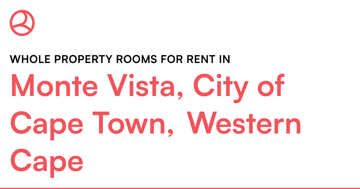 Monte Vista, City of Cape Town, Western Cape Whole... – Roomies.co.za