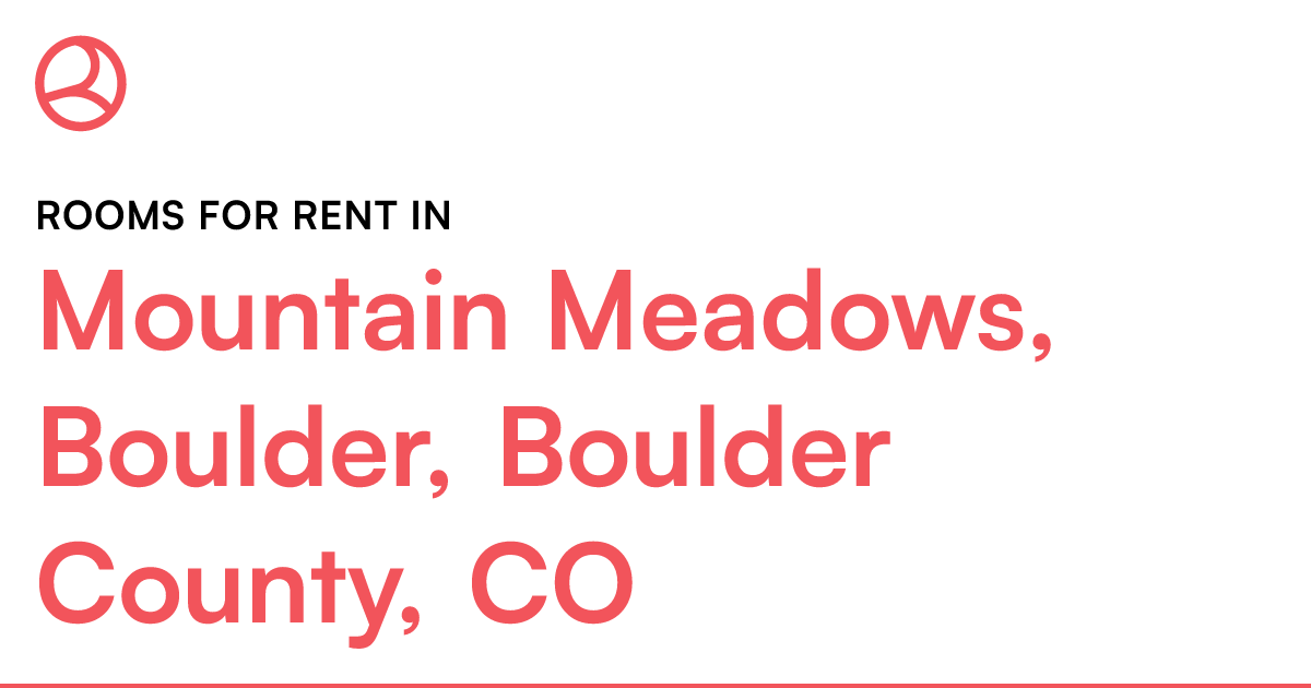 Mountain Meadows, Boulder, Boulder County, CO Rooms f... – Roomies.com