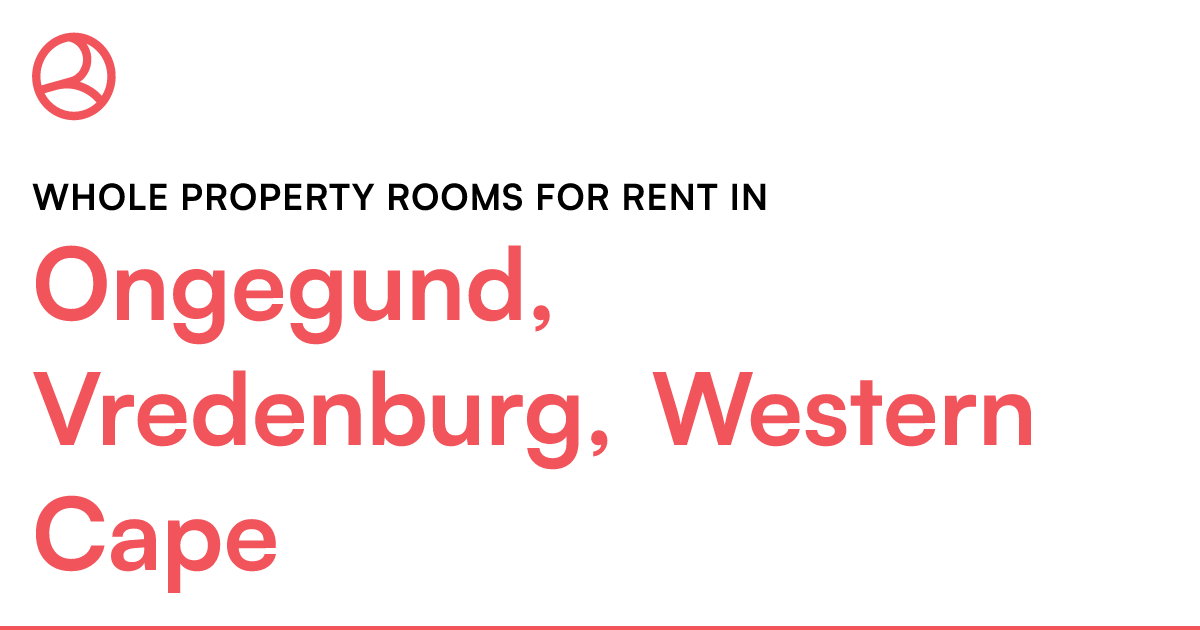 Ongegund, Vredenburg, Western Cape Whole property r... – Roomies.co.za