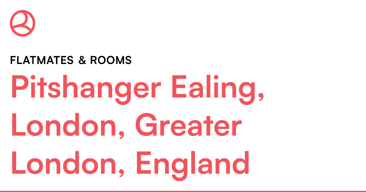 Pitshanger Ealing, London, Greater London, England... – Roomies.co.uk