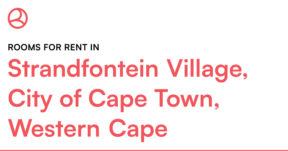 Strandfontein Village, City of Cape Town, Western C... – Roomies.co.za