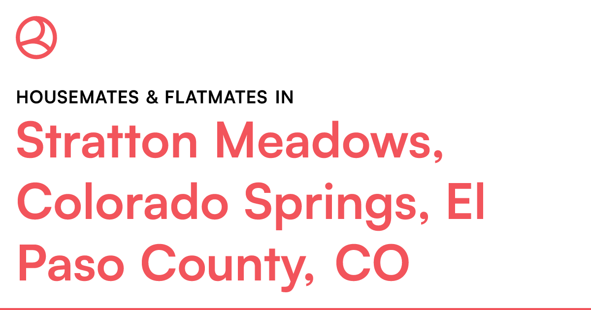 Stratton Meadows, Colorado Springs, El Paso County, C... – Roomies.com