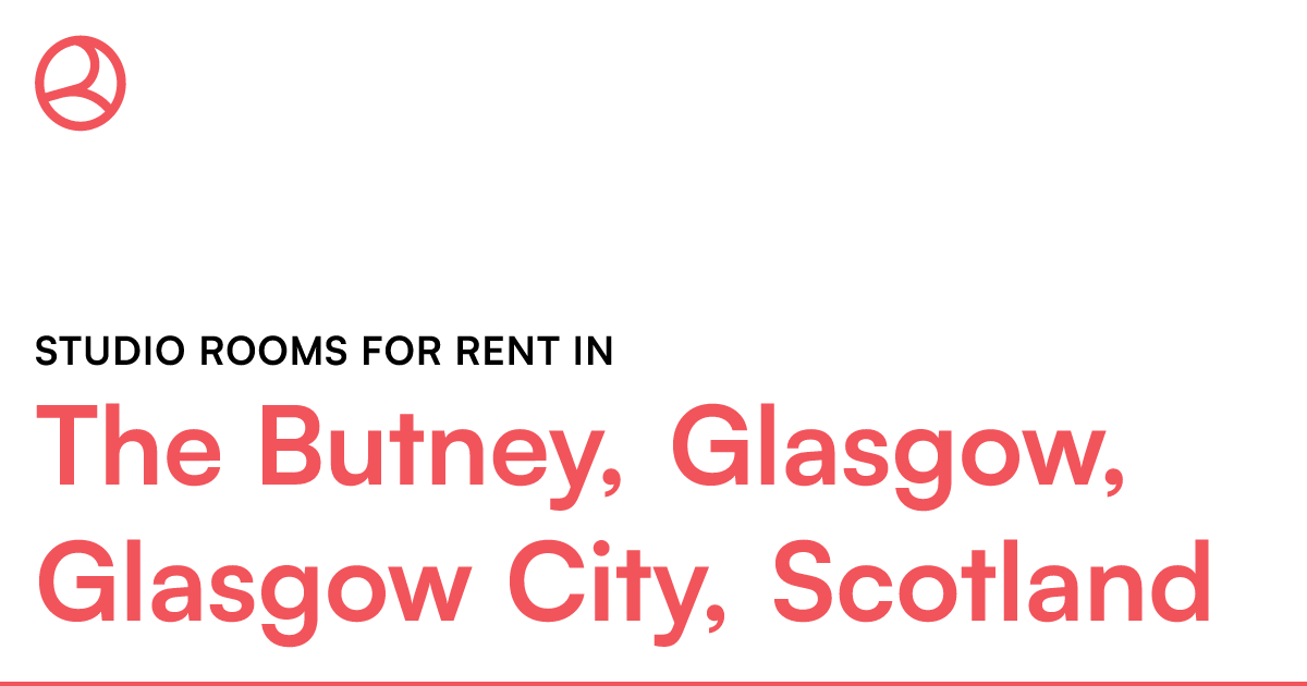 The Butney, Glasgow, Glasgow City, Scotland Studio... – Roomies.co.uk