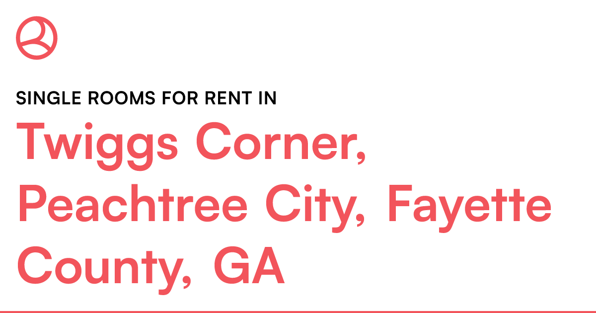 Twiggs Corner, Peachtree City, Fayette County, GA Sin... – Roomies.com