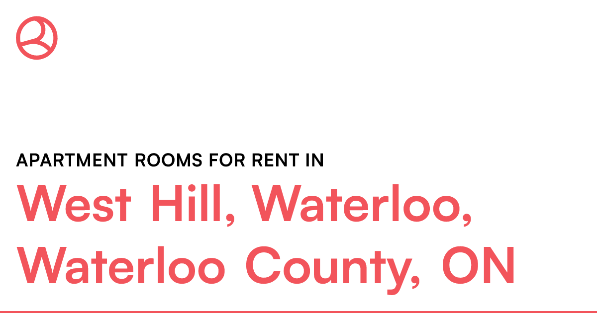 West Hill, Waterloo, Waterloo County, ON Apartment roo... – Roomies.ca